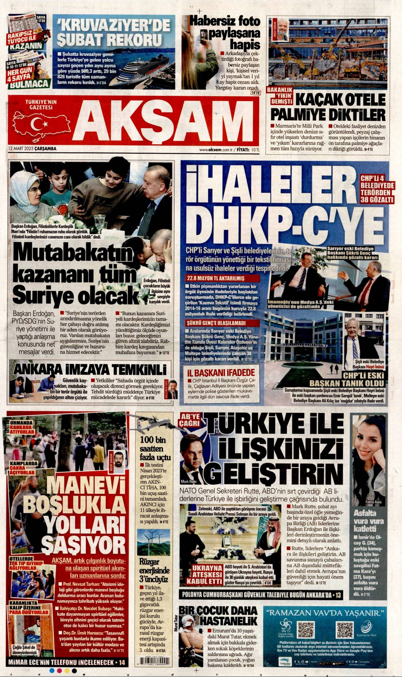 Akşam Gazetesi Manşetleri, Gazeteler